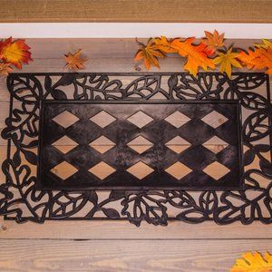 Sassafras | Accents | Sassafras Leaves Black Mat Tray | Poshmark